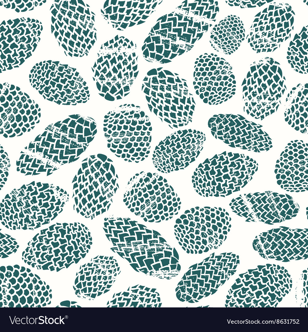 Cone seamless pattern Royalty Free Vector Image