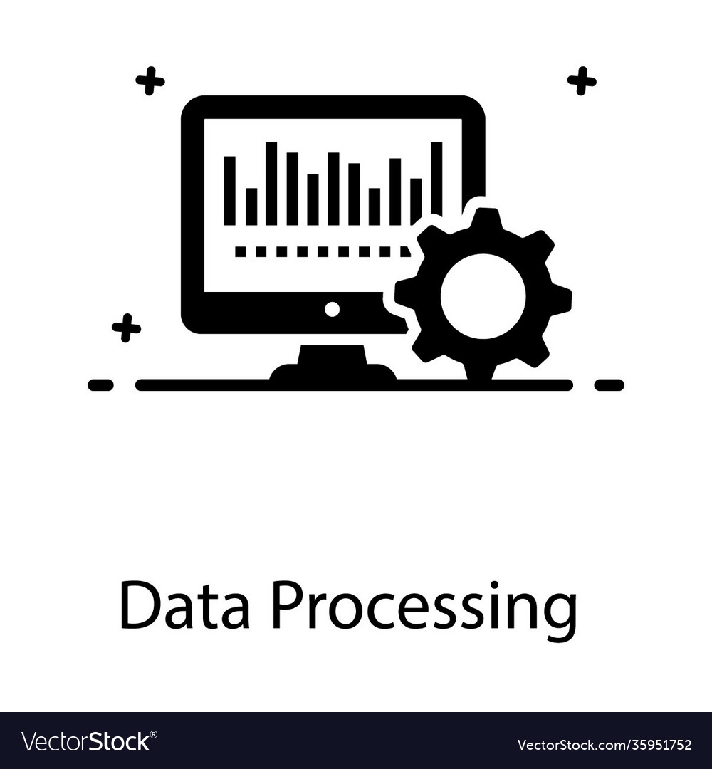 Data processing Royalty Free Vector Image - VectorStock