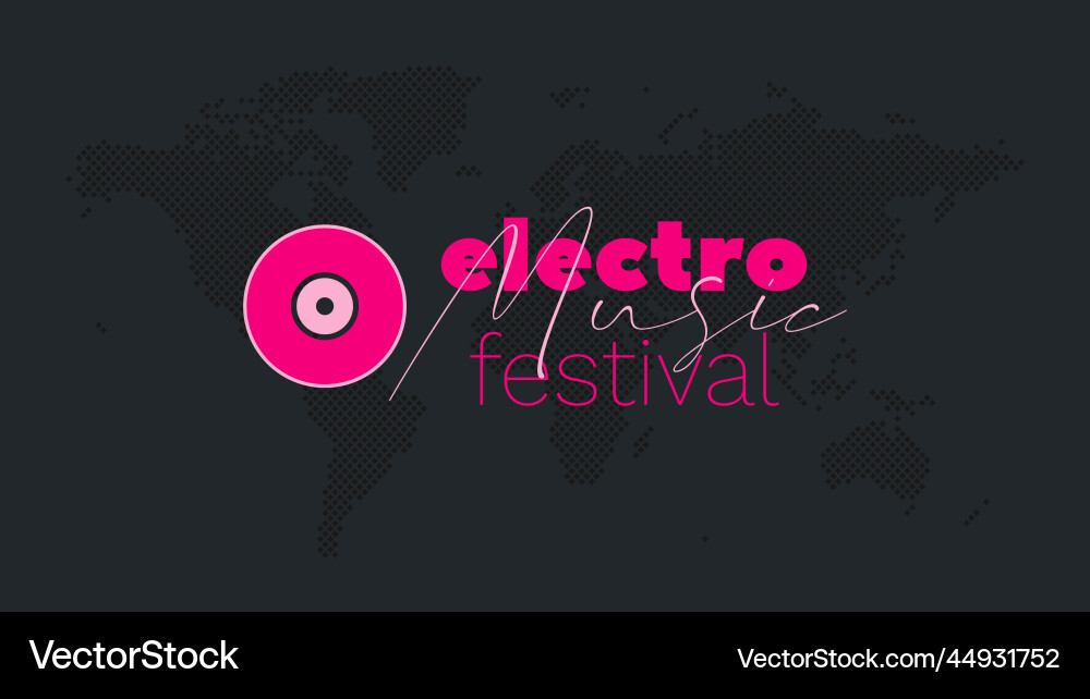 Electro music festival background element Vector Image