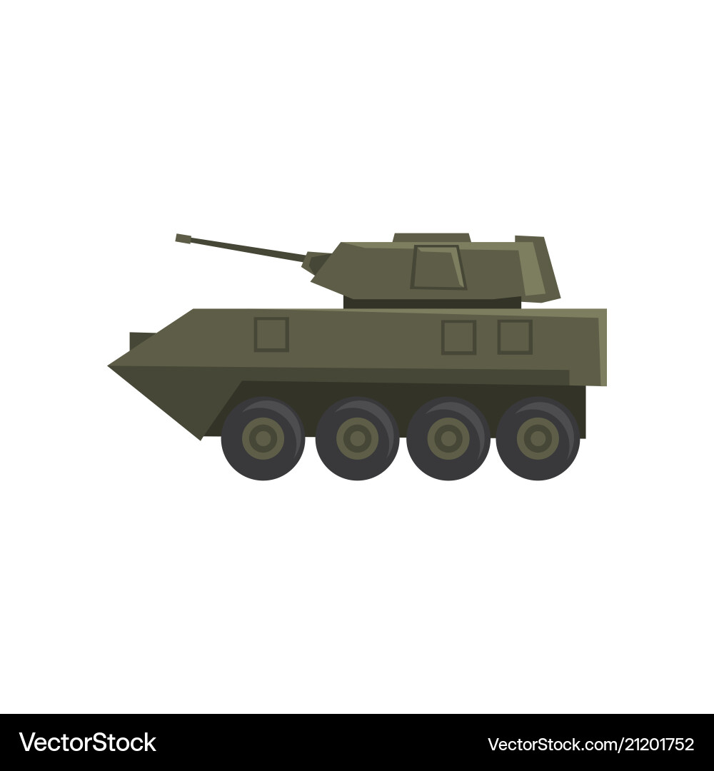 Infantry fighting vehicle army machine heavy Vector Image