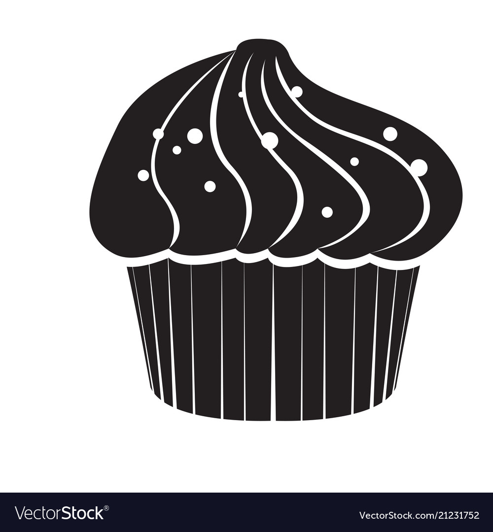 Isolated Cupcake Icon Royalty Free Vector Image