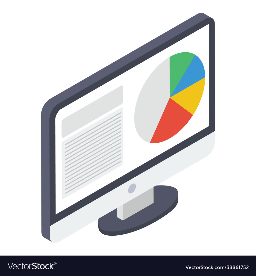 Online data analytics Royalty Free Vector Image