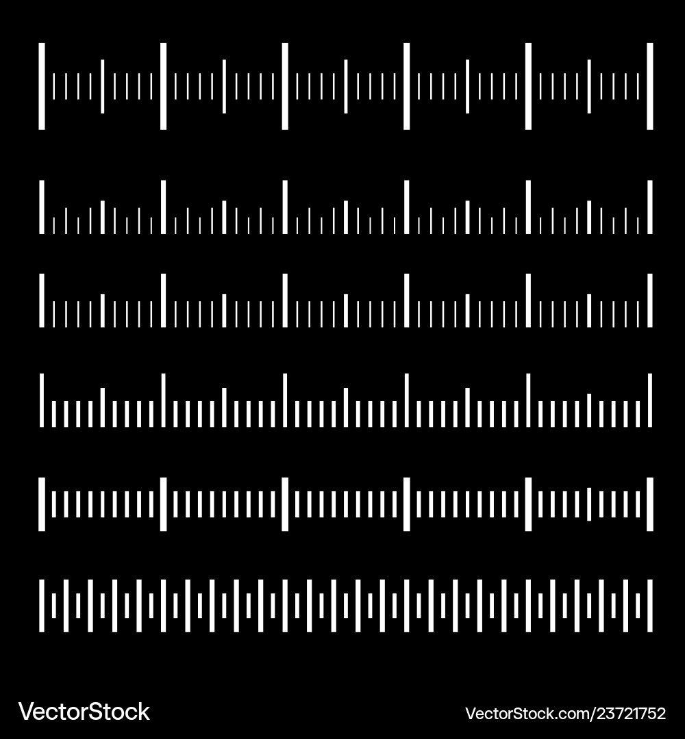 Set metric rulers in flat style Royalty Free Vector Image