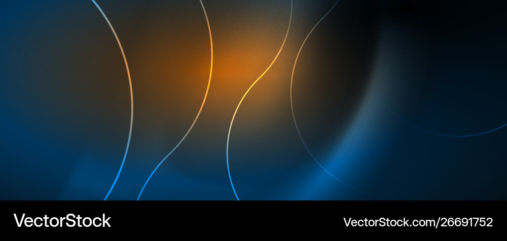 Trendy neon blue abstract design with waves Vector Image