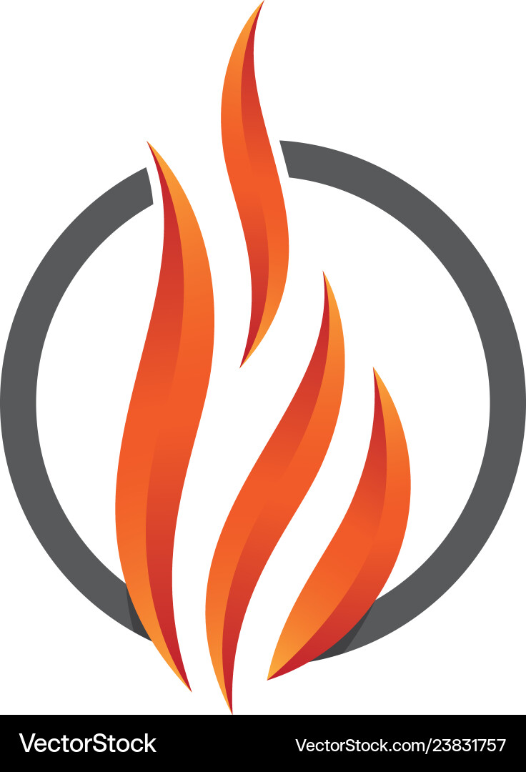 Fire symbol Royalty Free Vector Image - VectorStock