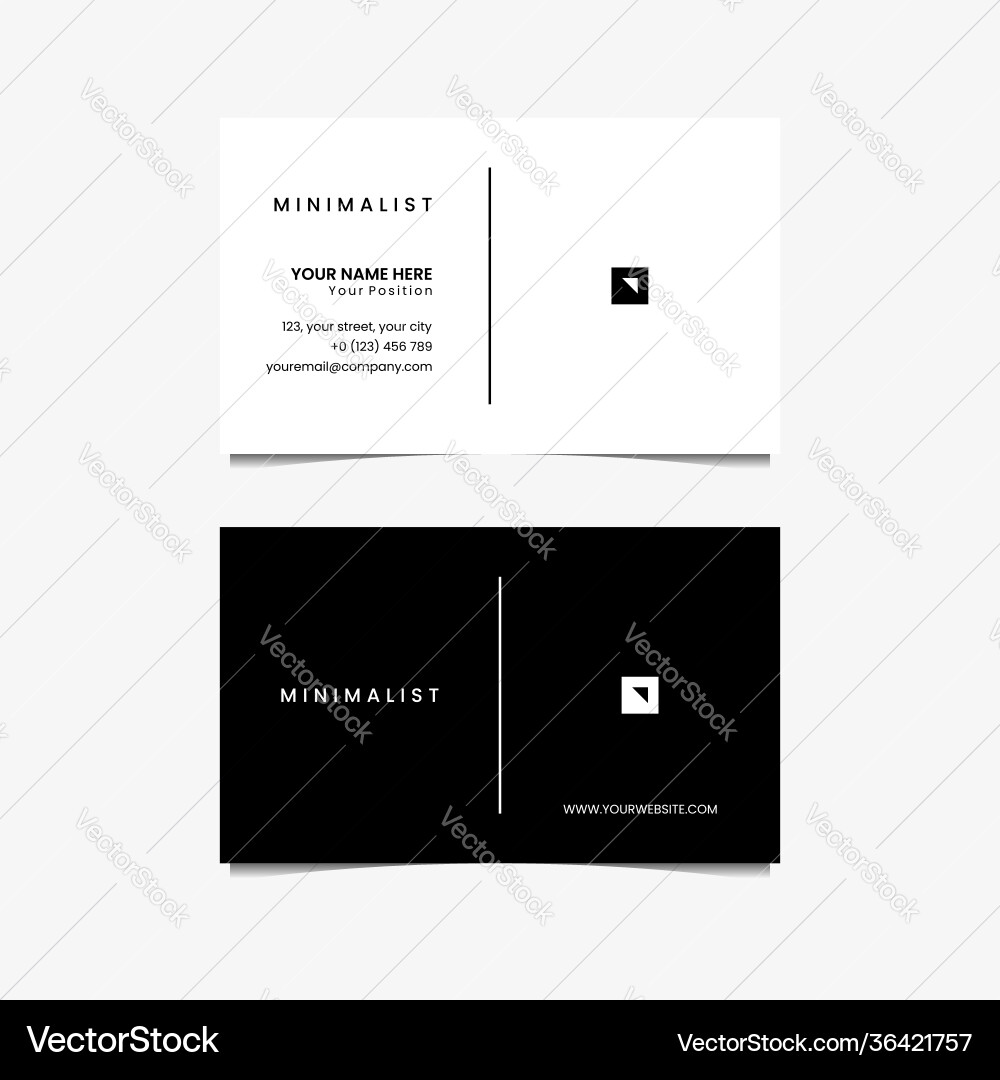 Logo design business cards Royalty Free Vector Image