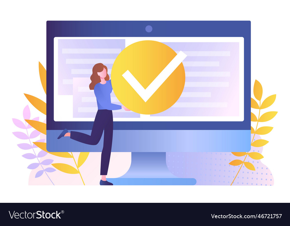 Performance task concept Royalty Free Vector Image