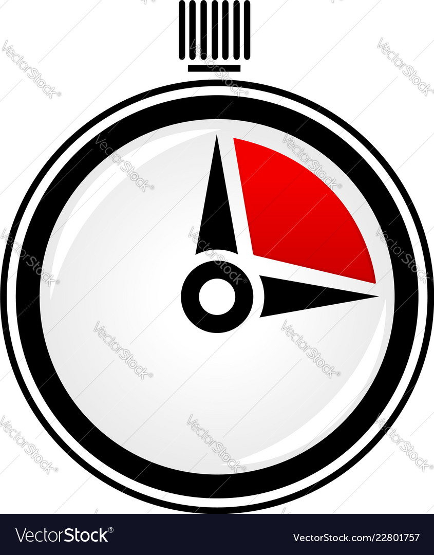 Timer stopwatch time concept Royalty Free Vector Image