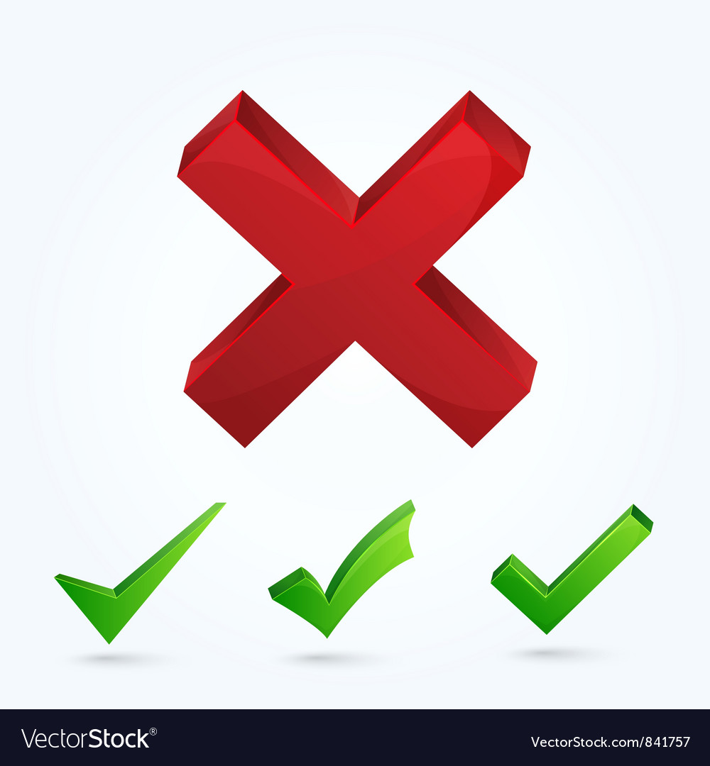 Validation icons Royalty Free Vector Image - VectorStock