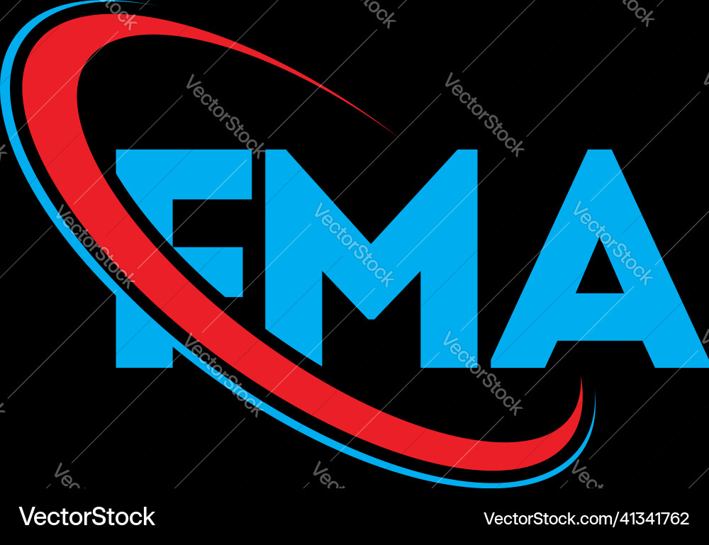 Fma logo letter letter logo design Royalty Free Vector Image