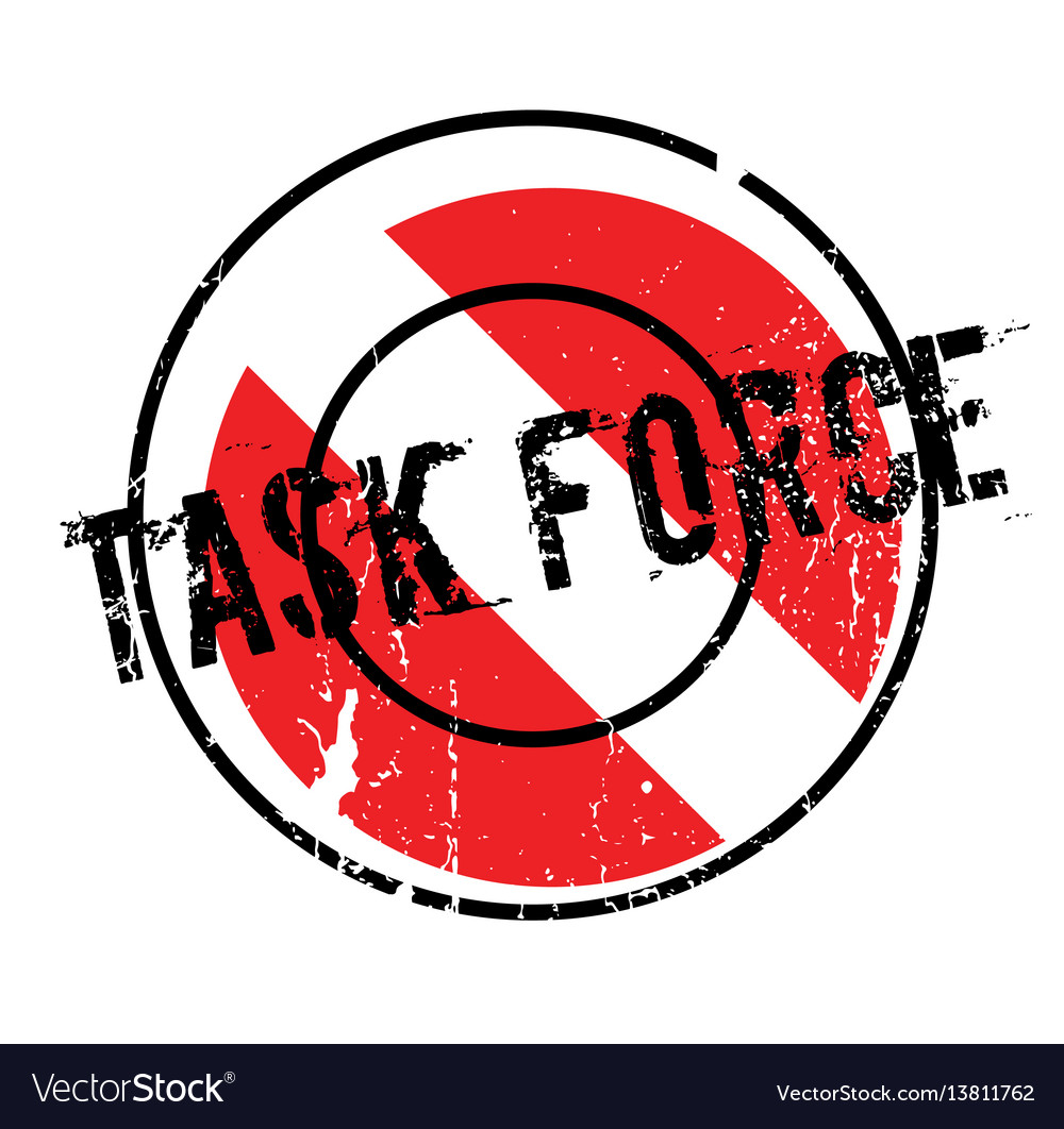 Task force rubber stamp Royalty Free Vector Image