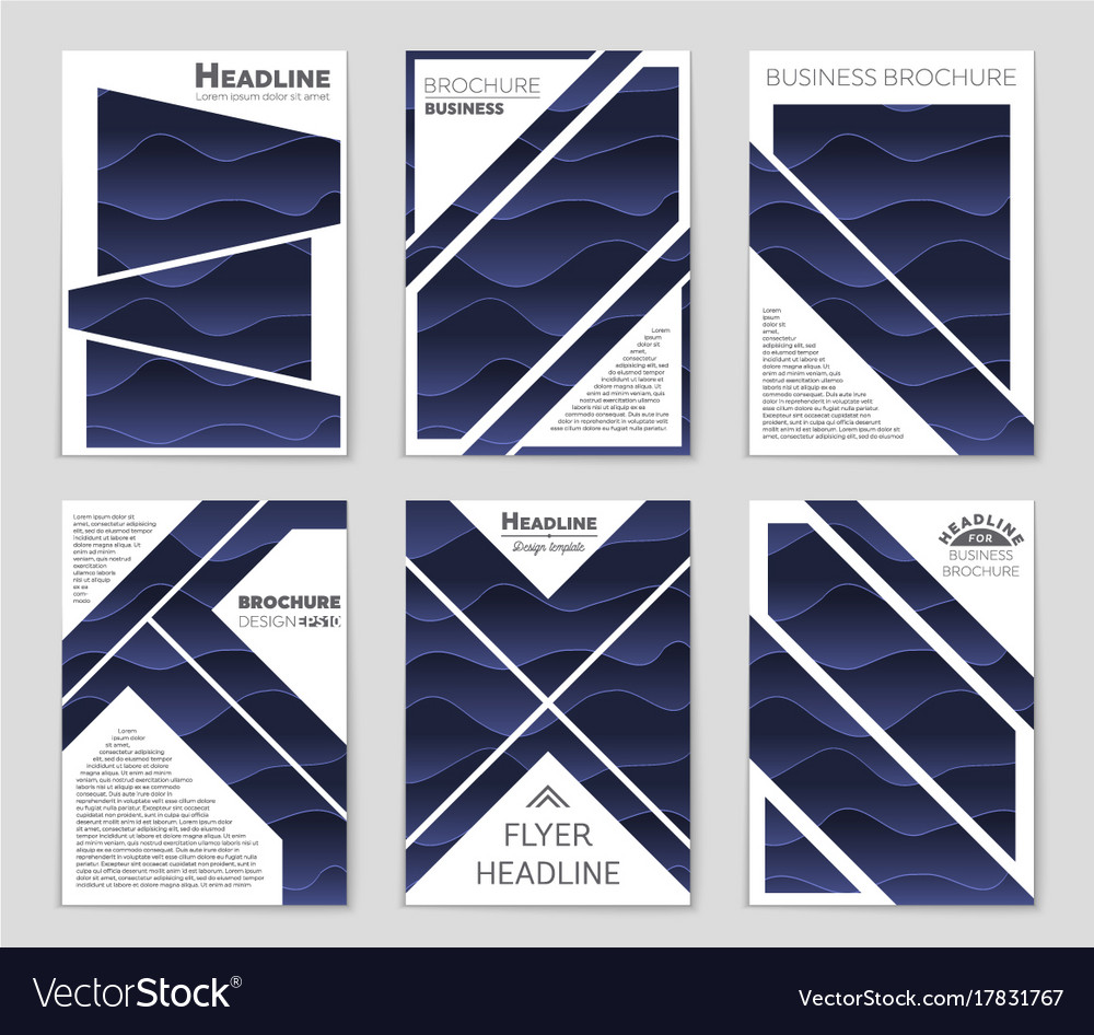 Abstract layout background set for art Royalty Free Vector