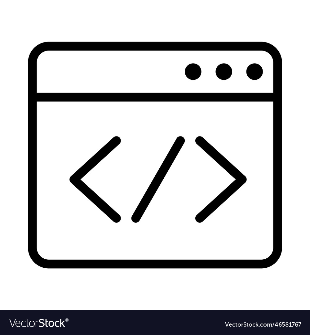 Coding icon Royalty Free Vector Image - VectorStock