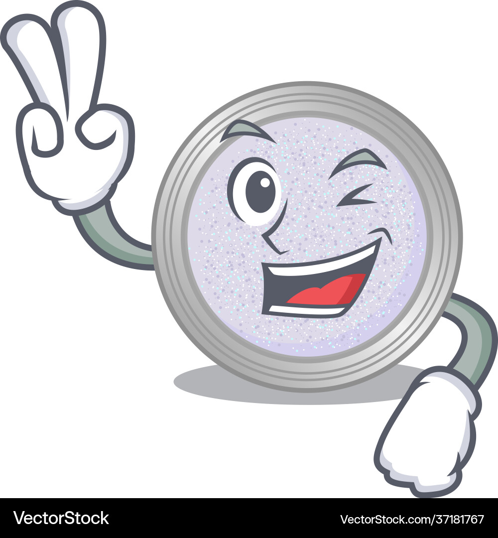 Happy glitter eyeshadow cartoon design concept Vector Image