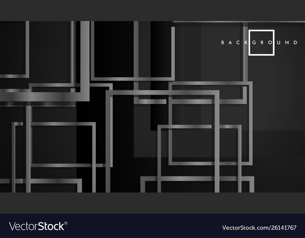 Modern abstract squares backgrounds with a black Vector Image