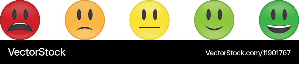 Set of emoticon Royalty Free Vector Image - VectorStock