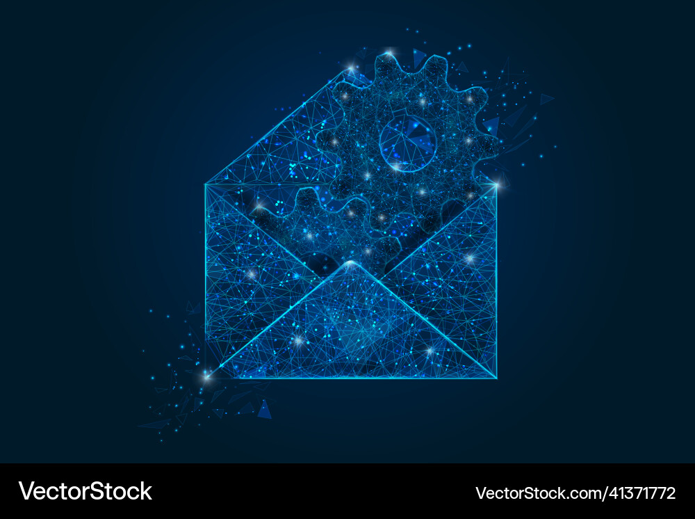 Abstract isolated image of a letter mail Vector Image