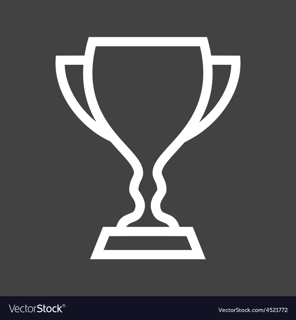 Cup trophy Royalty Free Vector Image - VectorStock