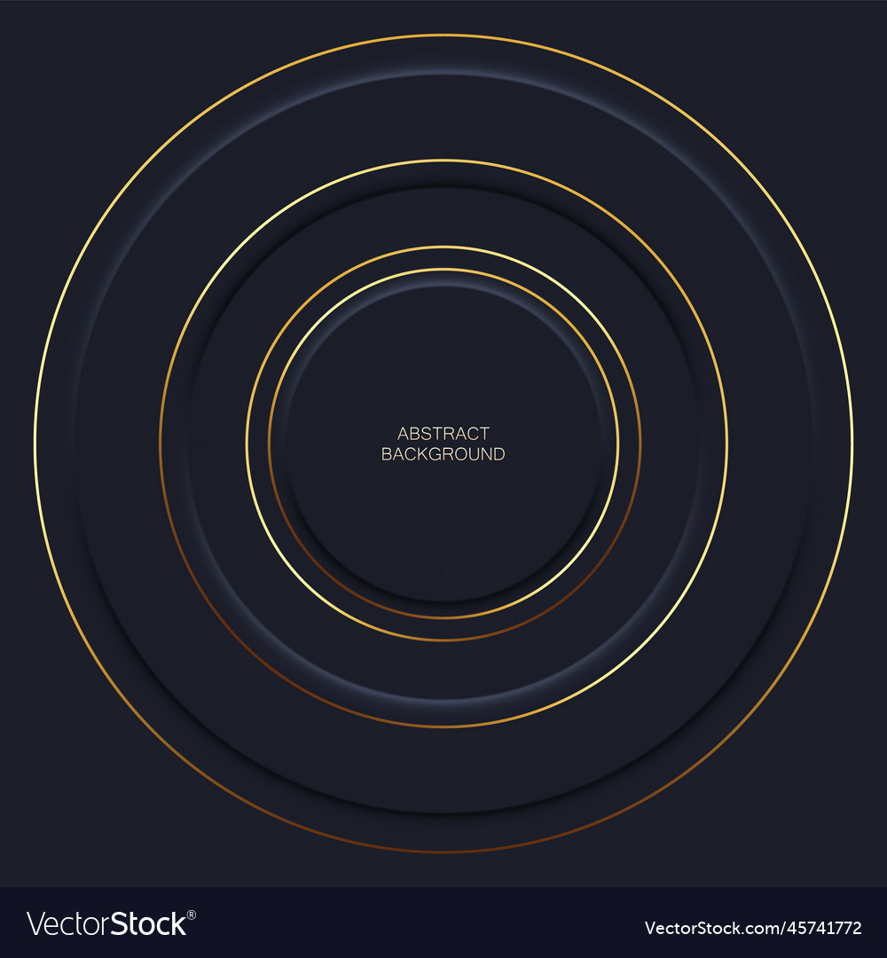 Dark abstract geometric circles background Vector Image Dark abstract geometric circles background Vector Image