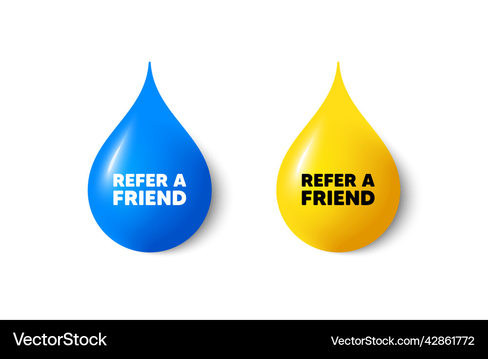 Refer a friend symbol referral program sign Vector Image