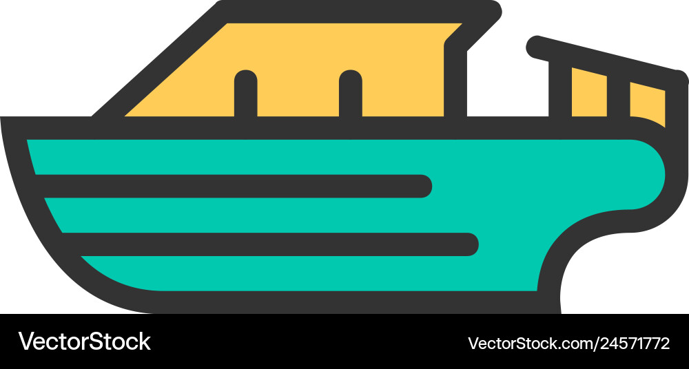 Speedboat icon design transportation icon design Vector Image
