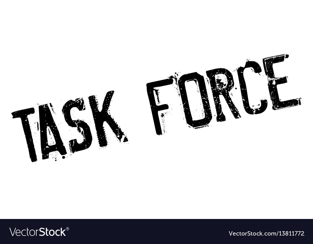 Task force rubber stamp Royalty Free Vector Image