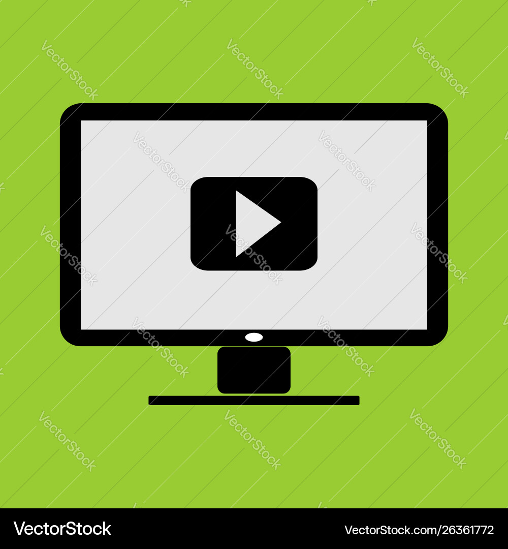 Video or music player thumbnail application in lc Vector Image