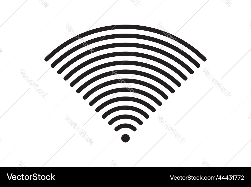 Wi fi symbol signal connection wireless internet Vector Image