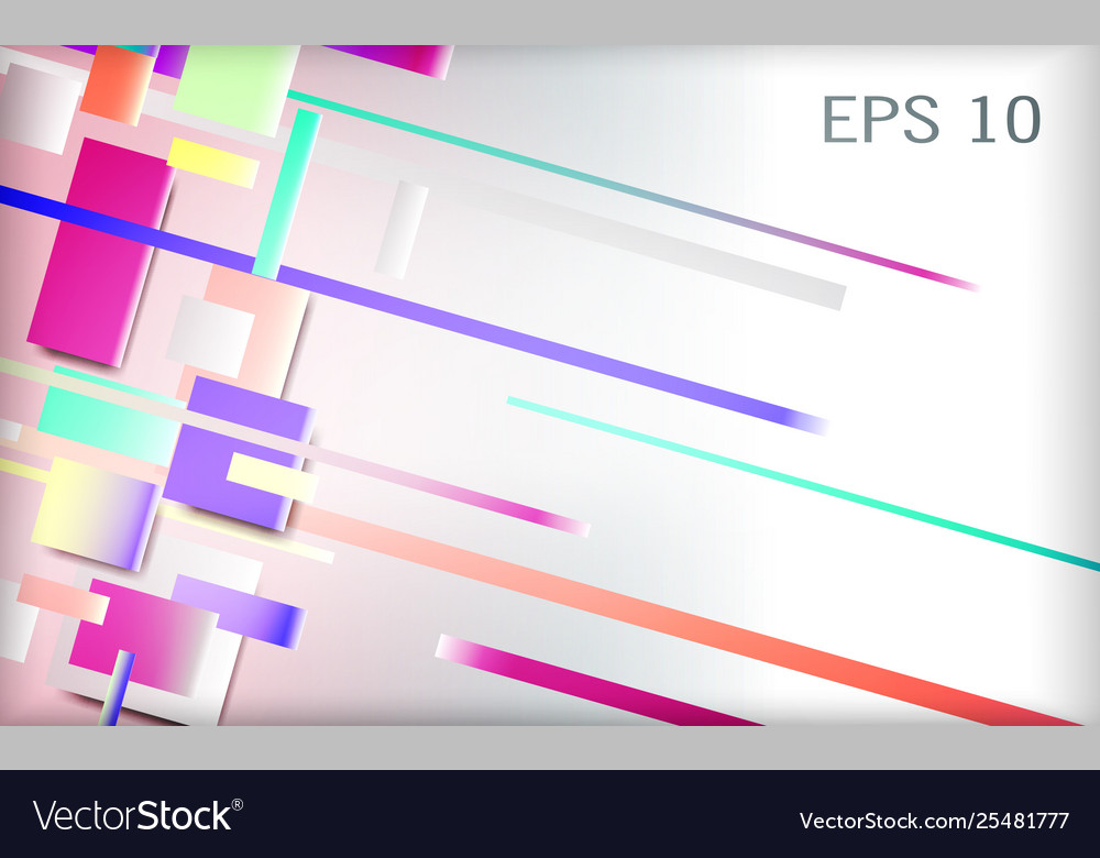 Abstract background made geometric elements Vector Image
