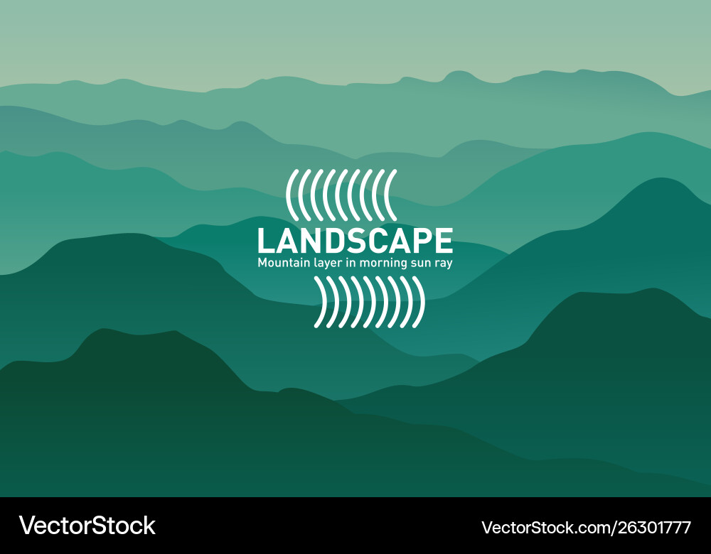Abstract landscape minimalist style banners Vector Image