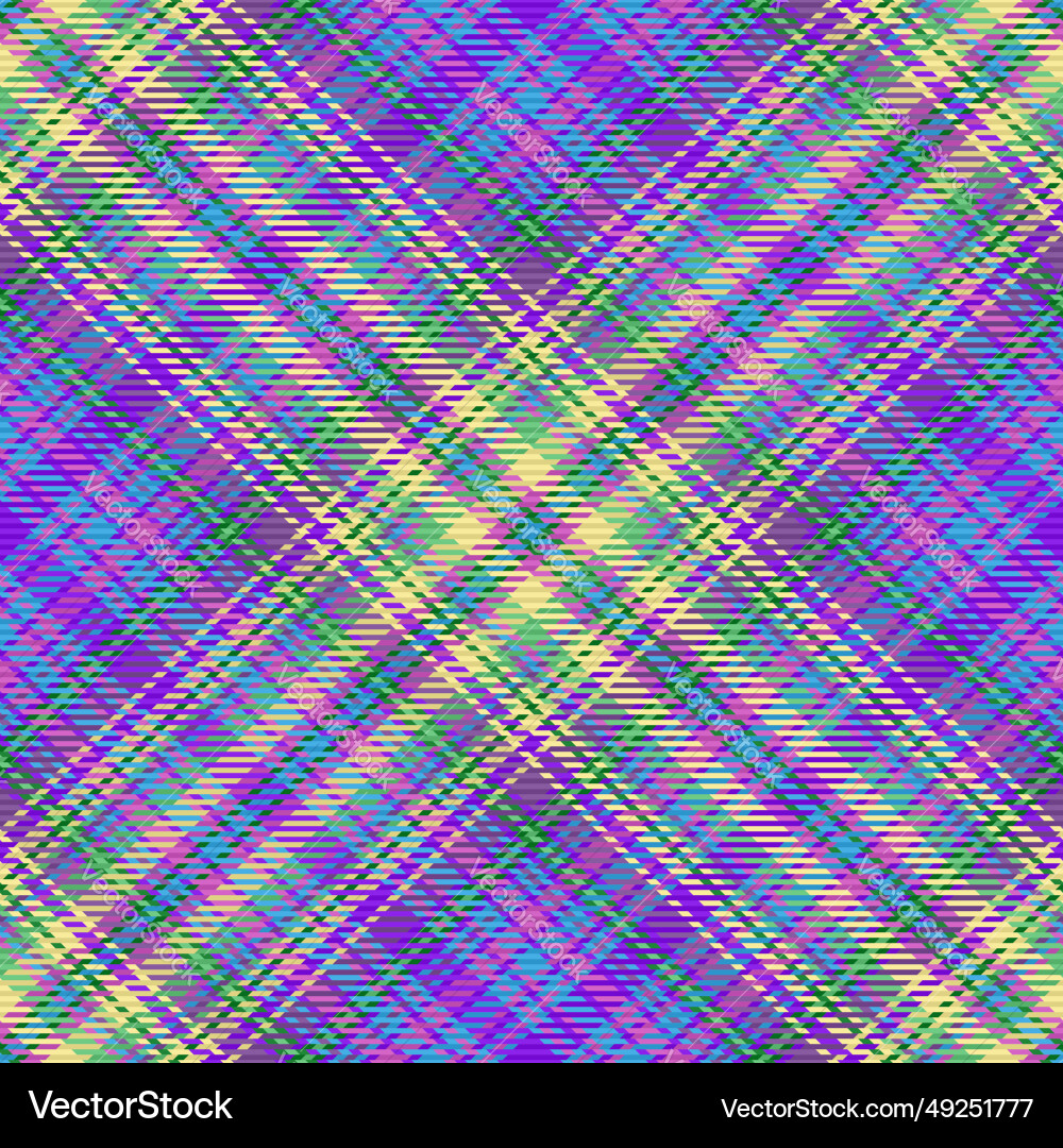 Fabric check background of textile seamless Vector Image