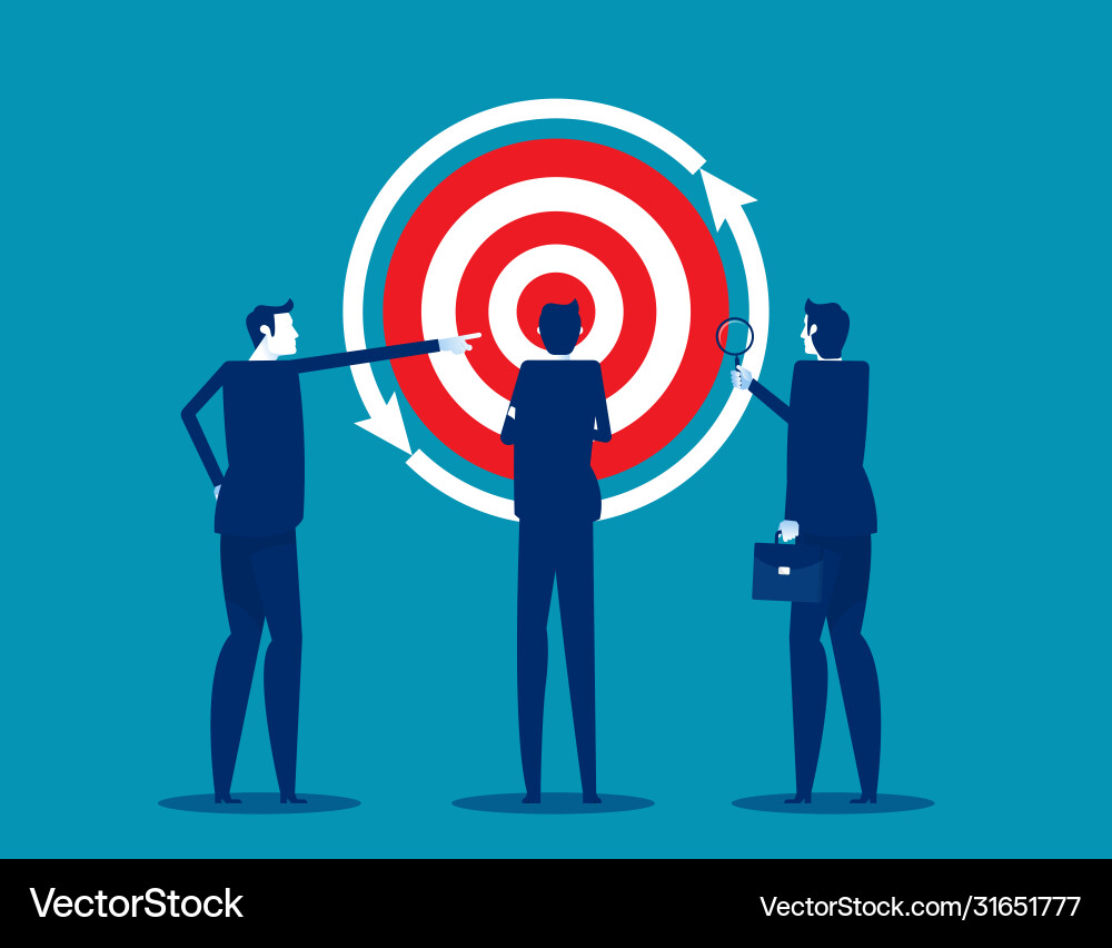 Remarketing retargeting business target Royalty Free Vector