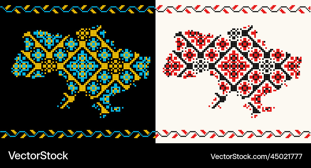 Stylized map of ukraine silhouette Royalty Free Vector Image