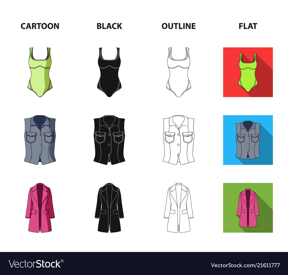 Women Clothing Icons Royalty Free Vector Image