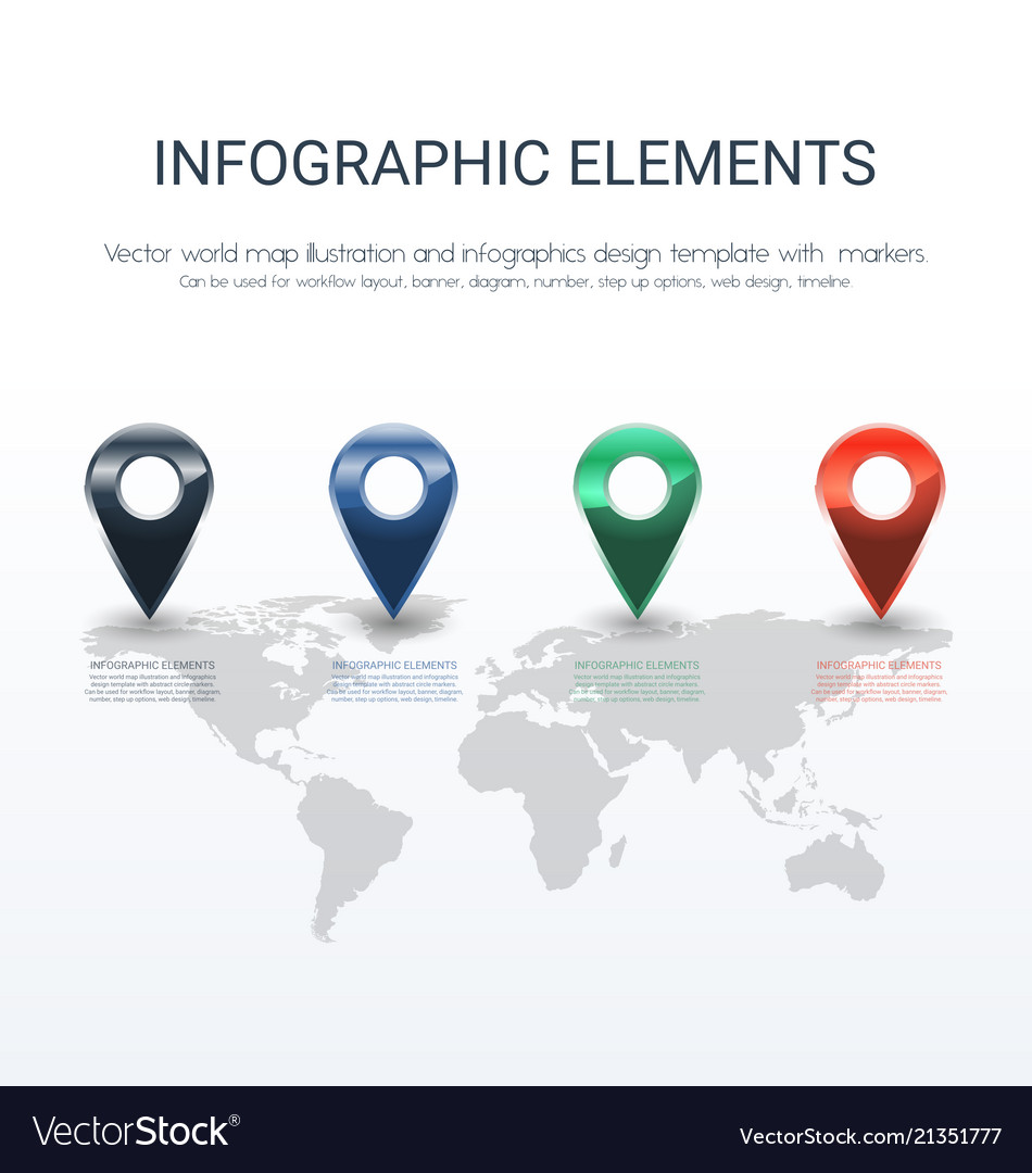 World map Royalty Free Vector Image - VectorStock