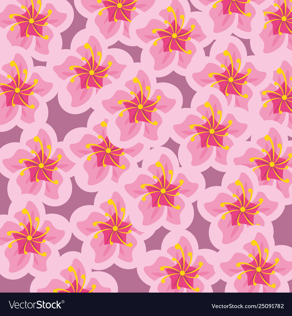 Flowers pattern background Royalty Free Vector Image