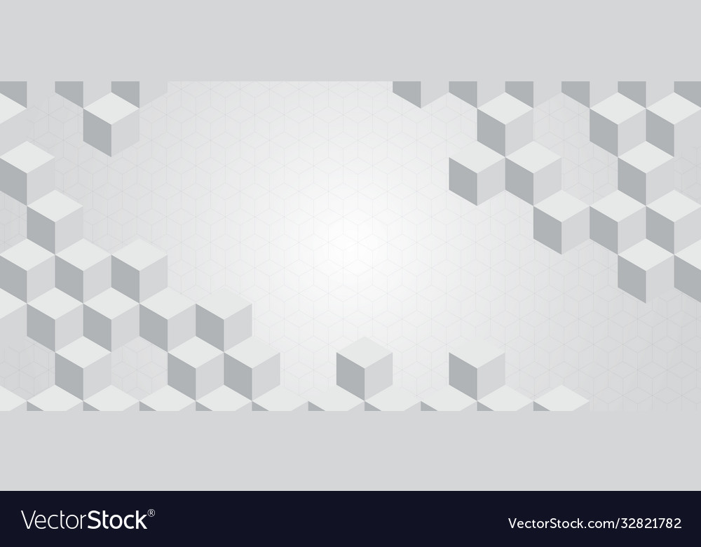 Geometric square shape 3d pattern design Vector Image