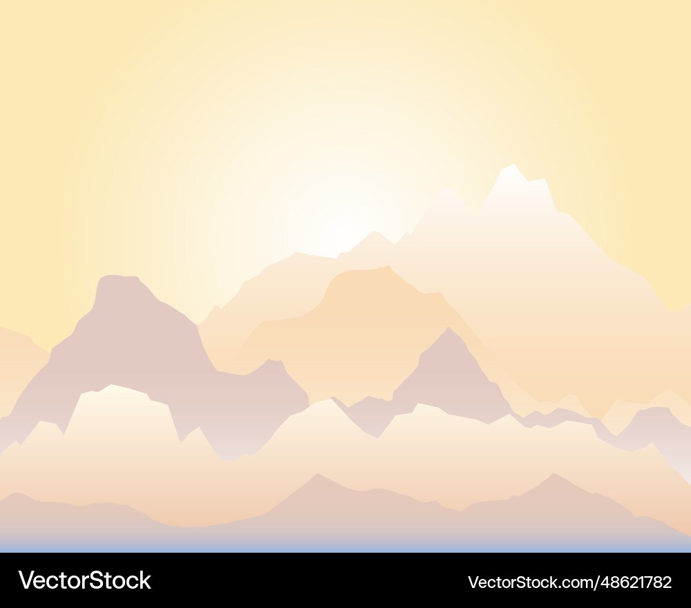 Rocky terrain natural landscape for scenery Vector Image