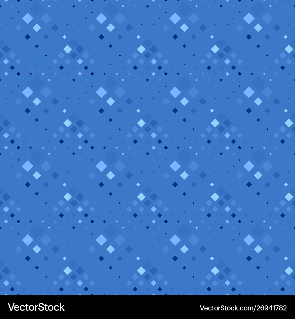 Seamless square pattern background design - blue Vector Image