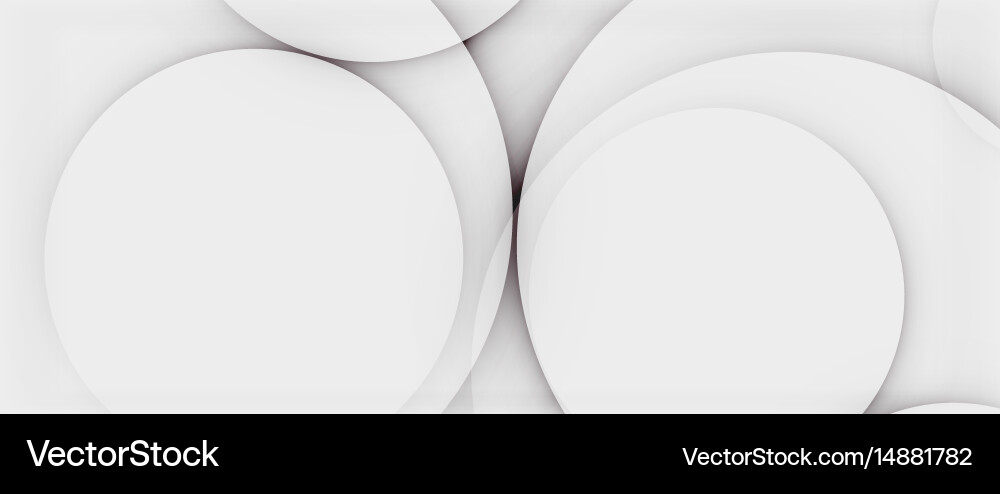 White paper circles round shapes textured Vector Image