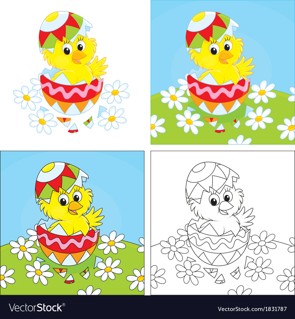 Easter Chick Royalty Free Vector Image - VectorStock