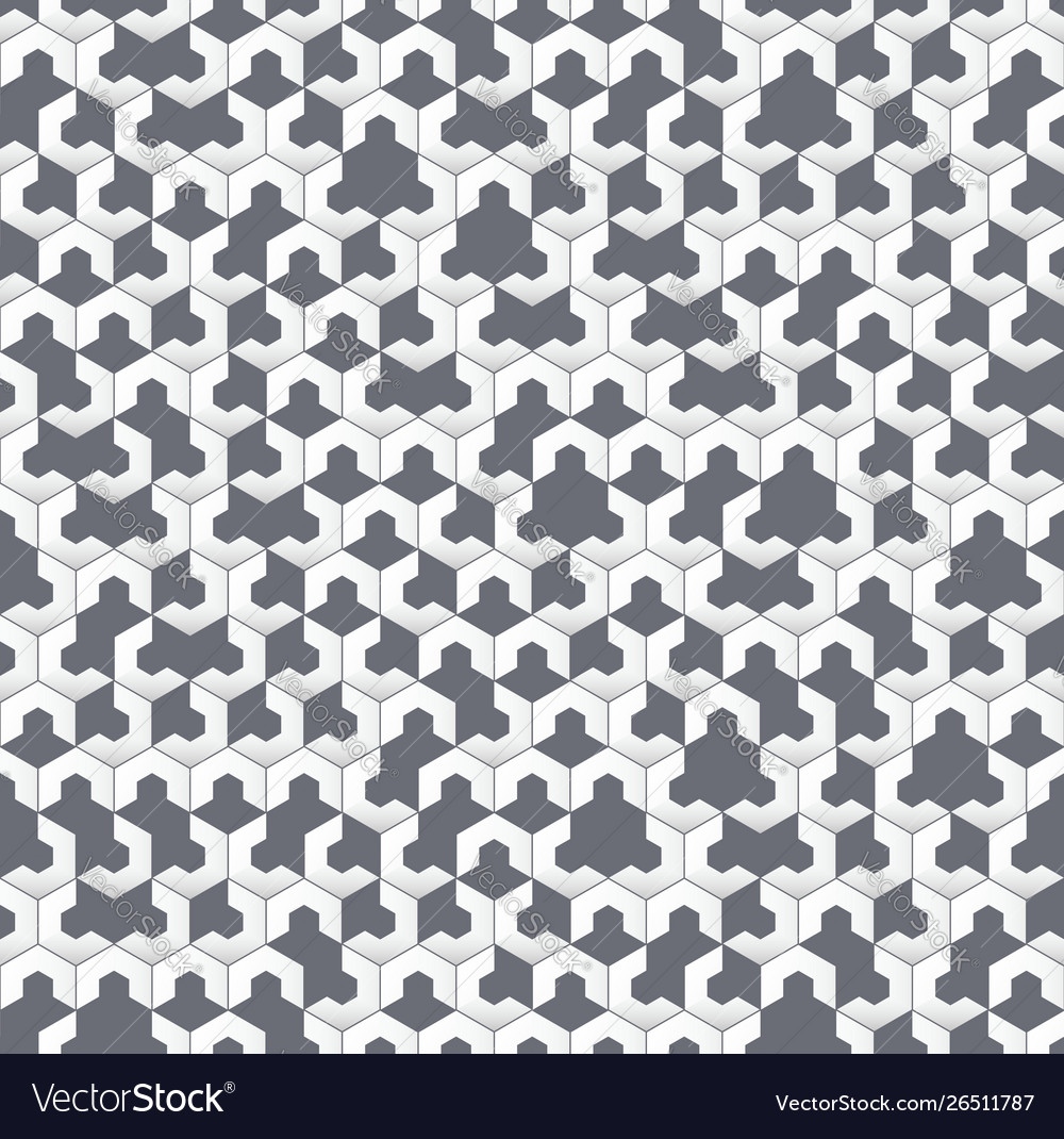 Gray irregular geometric seamless pattern Vector Image