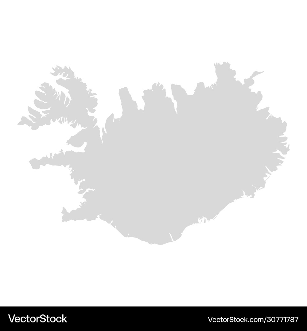 Iceland map icon iceland country flat Royalty Free Vector