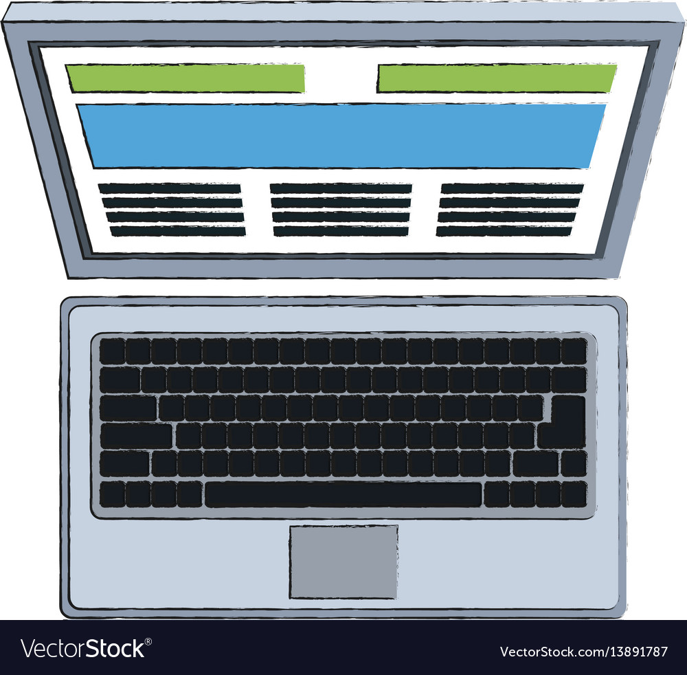 Laptop computer icon Royalty Free Vector Image
