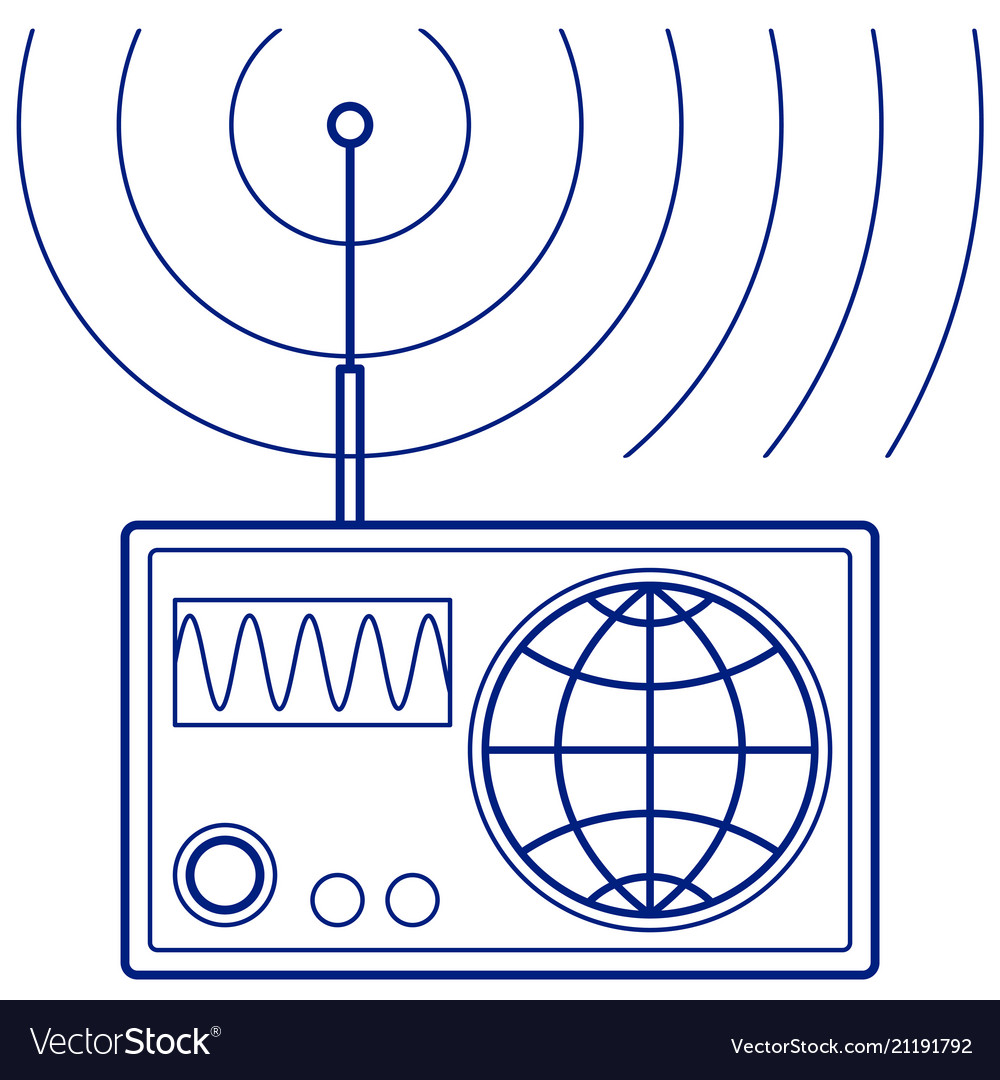 Broadcasting concept Royalty Free Vector Image