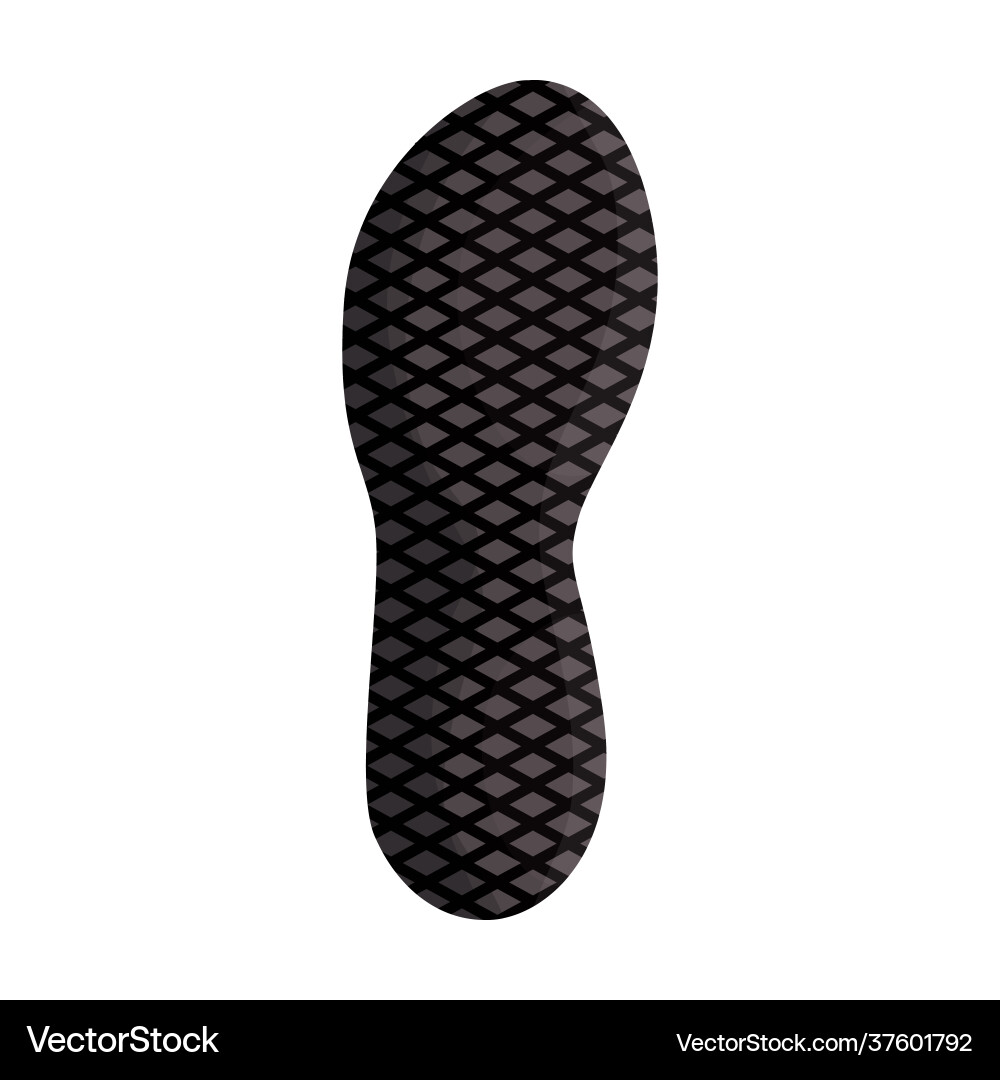 Footprint iconcartoon icon isolated Royalty Free Vector