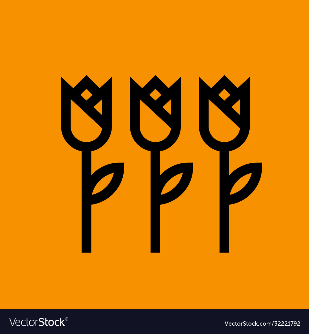 Spring premium icon download template Royalty Free Vector