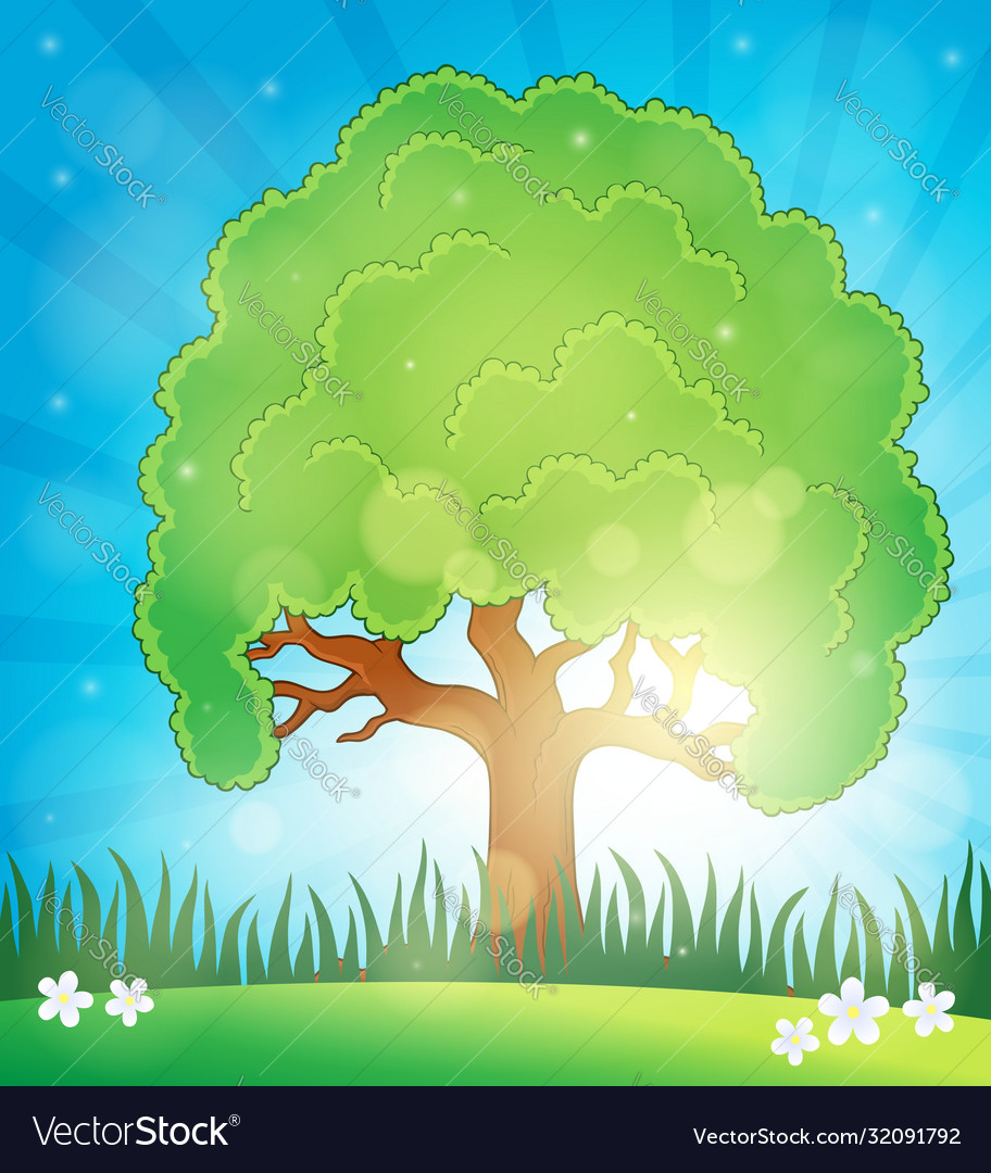 Spring topic background 5 Royalty Free Vector Image