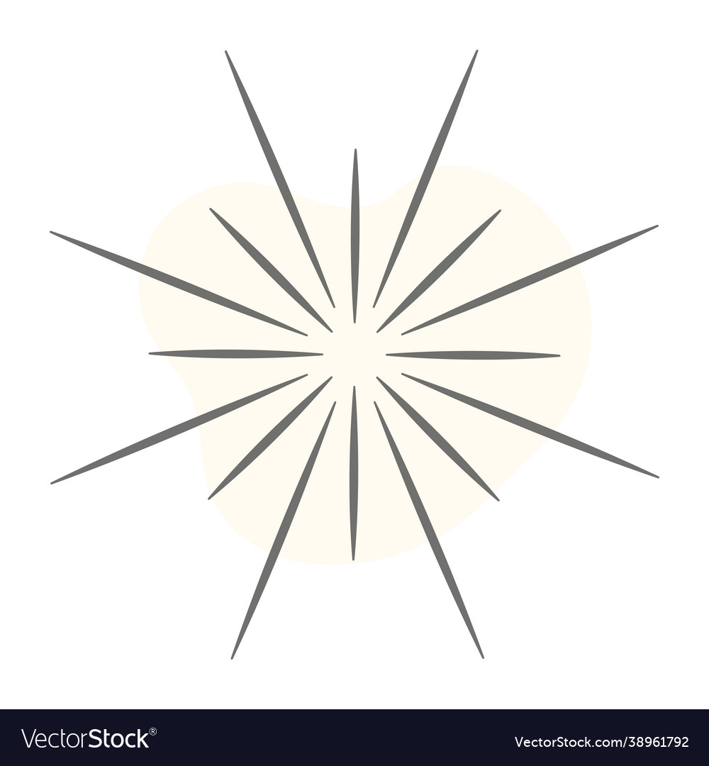 Sunbeam Royalty Free Vector Image - VectorStock