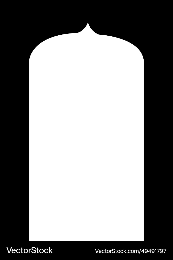 Arabic arch window and doors icon traditional Vector Image